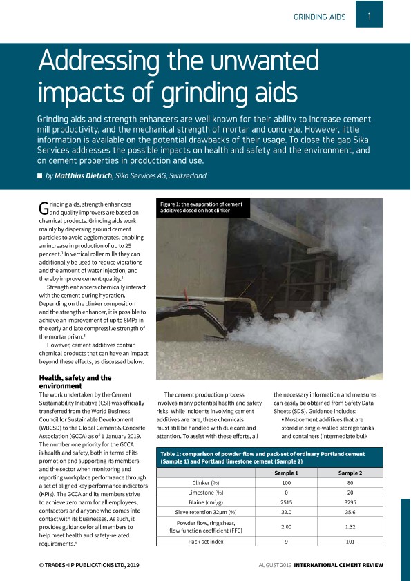 Grinding Aids | Cement Admixture | Sika South Africa