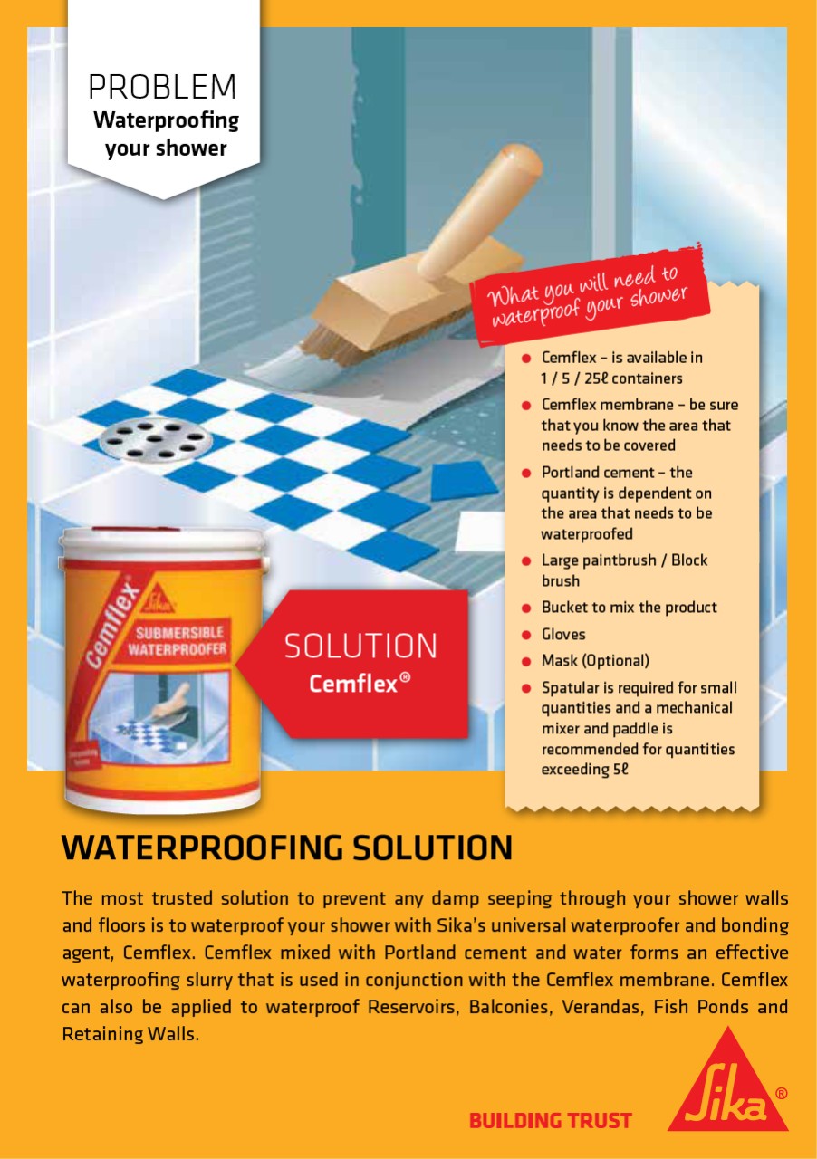 Waterproofing | DIY | Sika South Africa